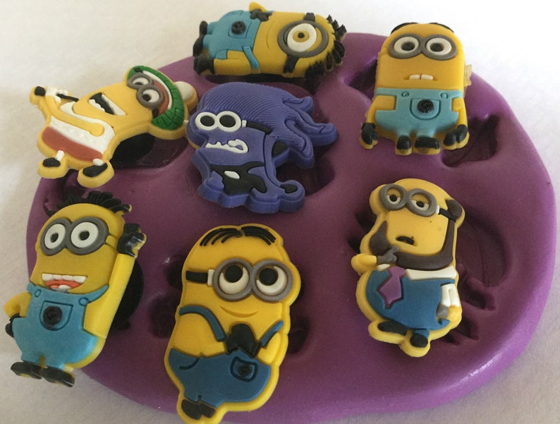 Minions Silicone Mould Mold Topper Cupcake Baking Crafts - Etsy