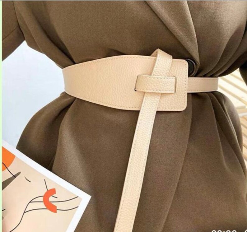 Fish in the Sea Retro Vintage Blazer Belt Mustard Mustard Yellow Narrow ...