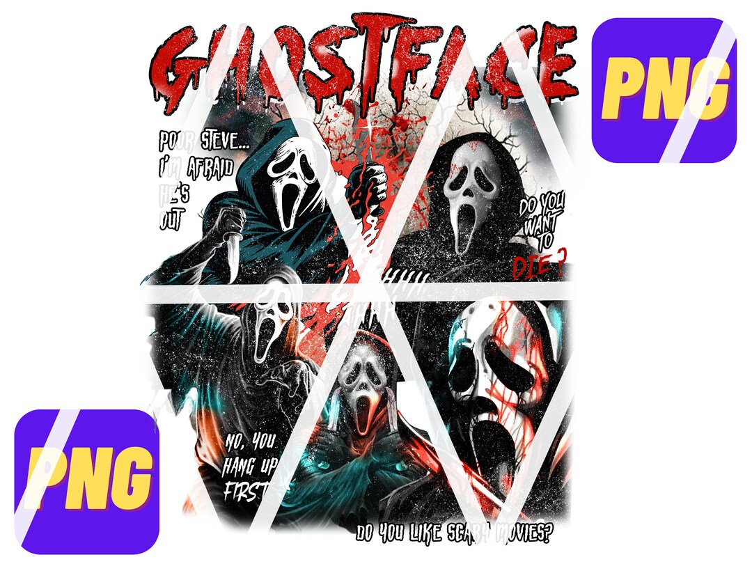 Scream Png Ghost Face Png Scream Ghost Face Halloween Svg - Etsy