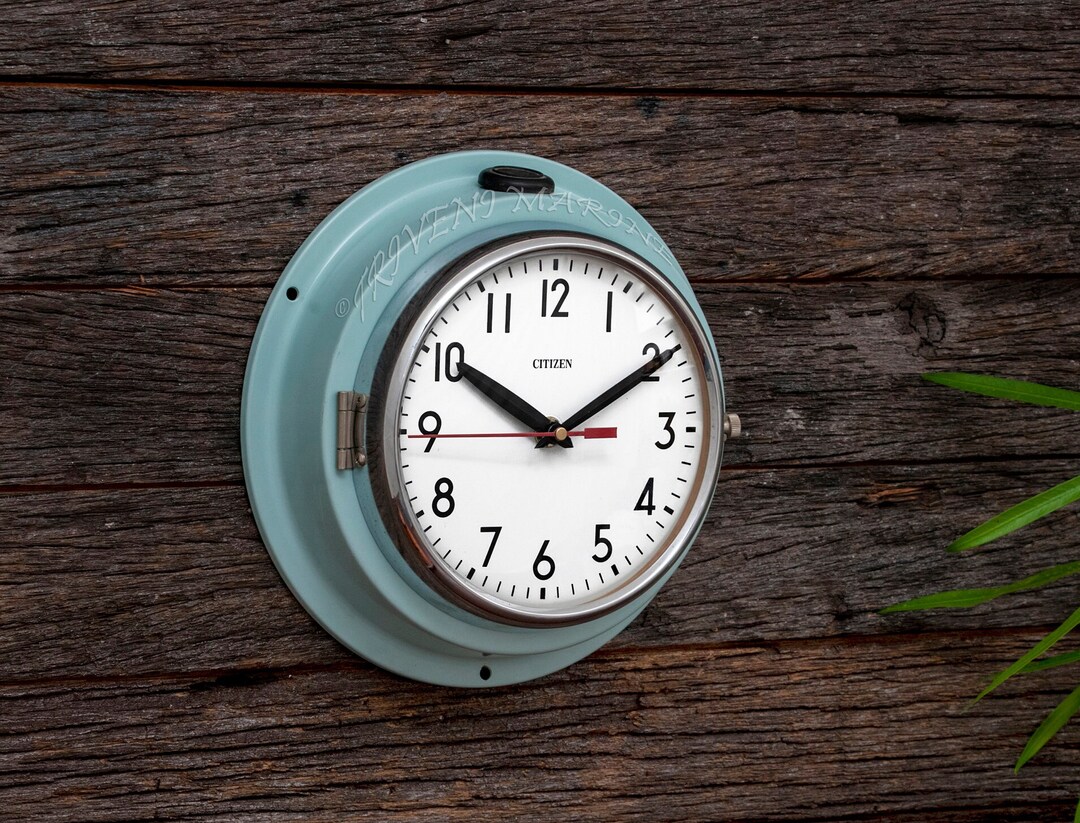 Vintage Maritime Ship's Citizen Wall Clock Silent/sweep Movement ...