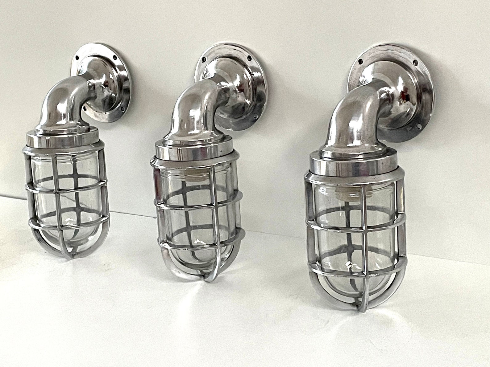 Nautical Maritime Aluminum Swan Neck Light Passageway Bulkhead Ship ...