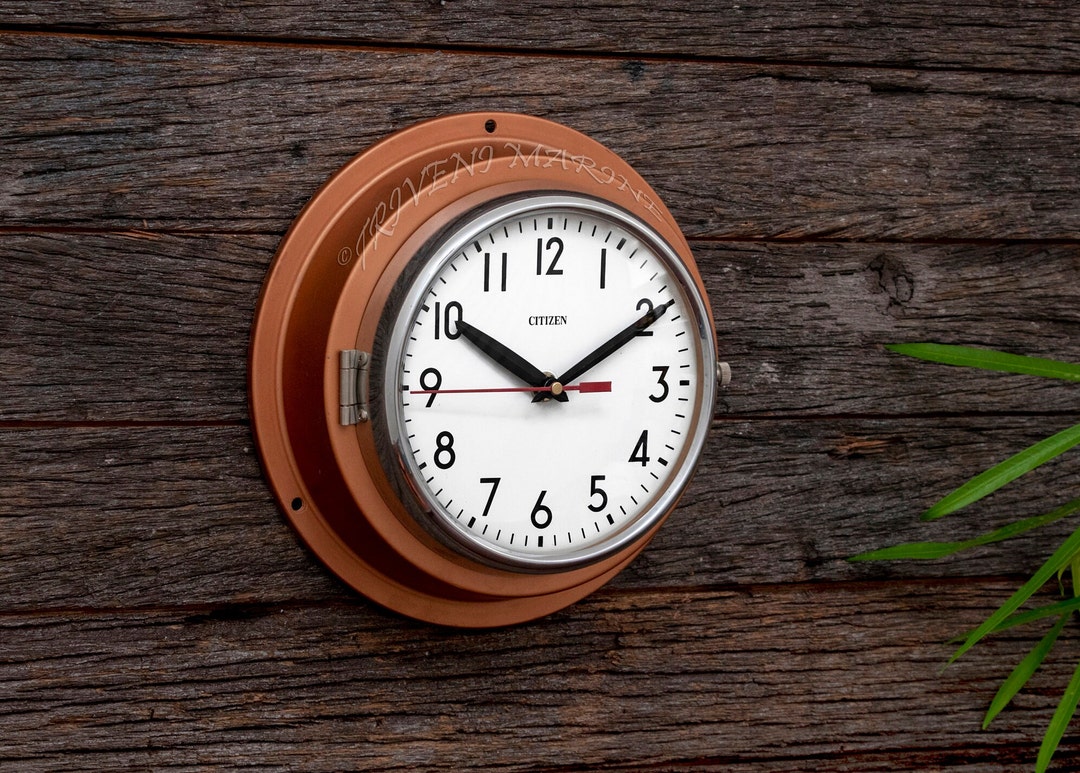 Maritime Ship's Citizen Wall Clock Silent/sweep Movement Vintage ...
