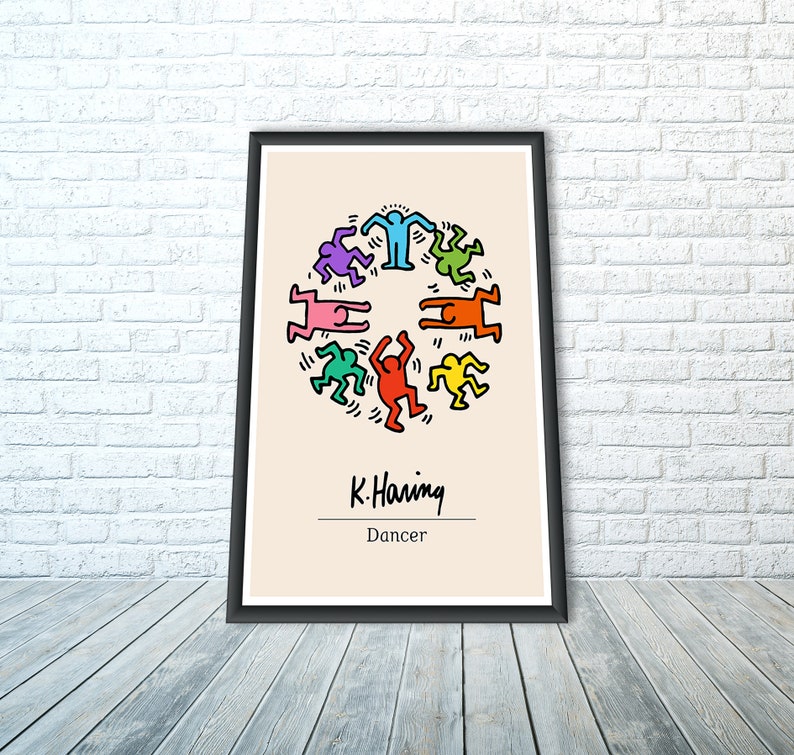 DANCERS Keith Haring Poster Print Fine Art Exhibition - Etsy Australia