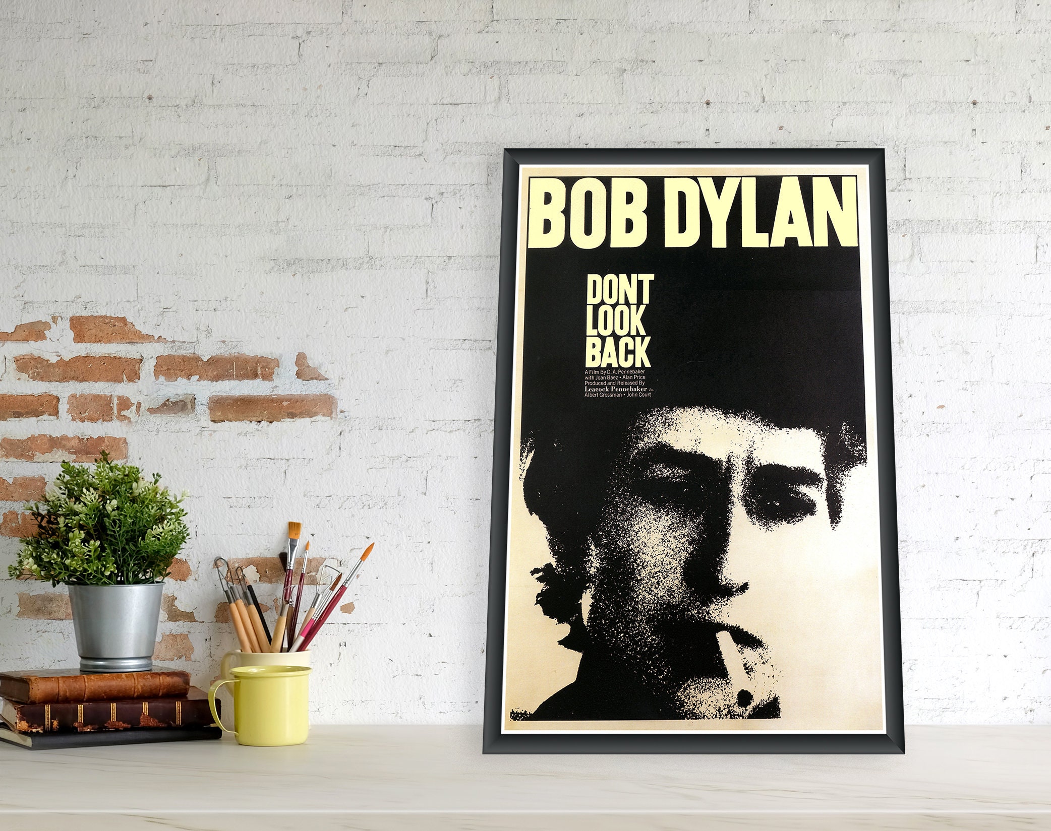 Bob Dylan - Film Vintage Affiche T V - Affiche Rétro Poster
