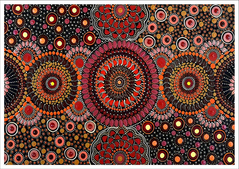 ABORIGINAL ART PRINT Gallery Poster Exhibition Print - Etsy