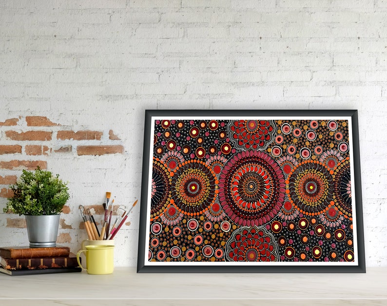 ABORIGINAL ART PRINT Gallery Poster Exhibition Print - Etsy