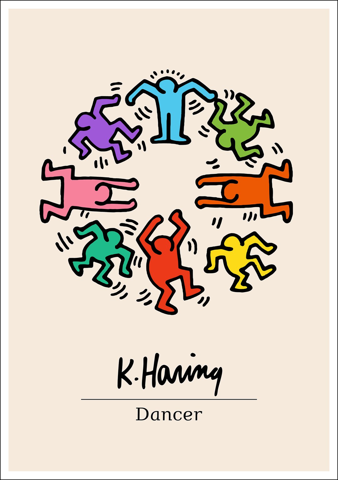 DANCERS Keith Haring Poster Print Fine Art Exhibition - Etsy Australia