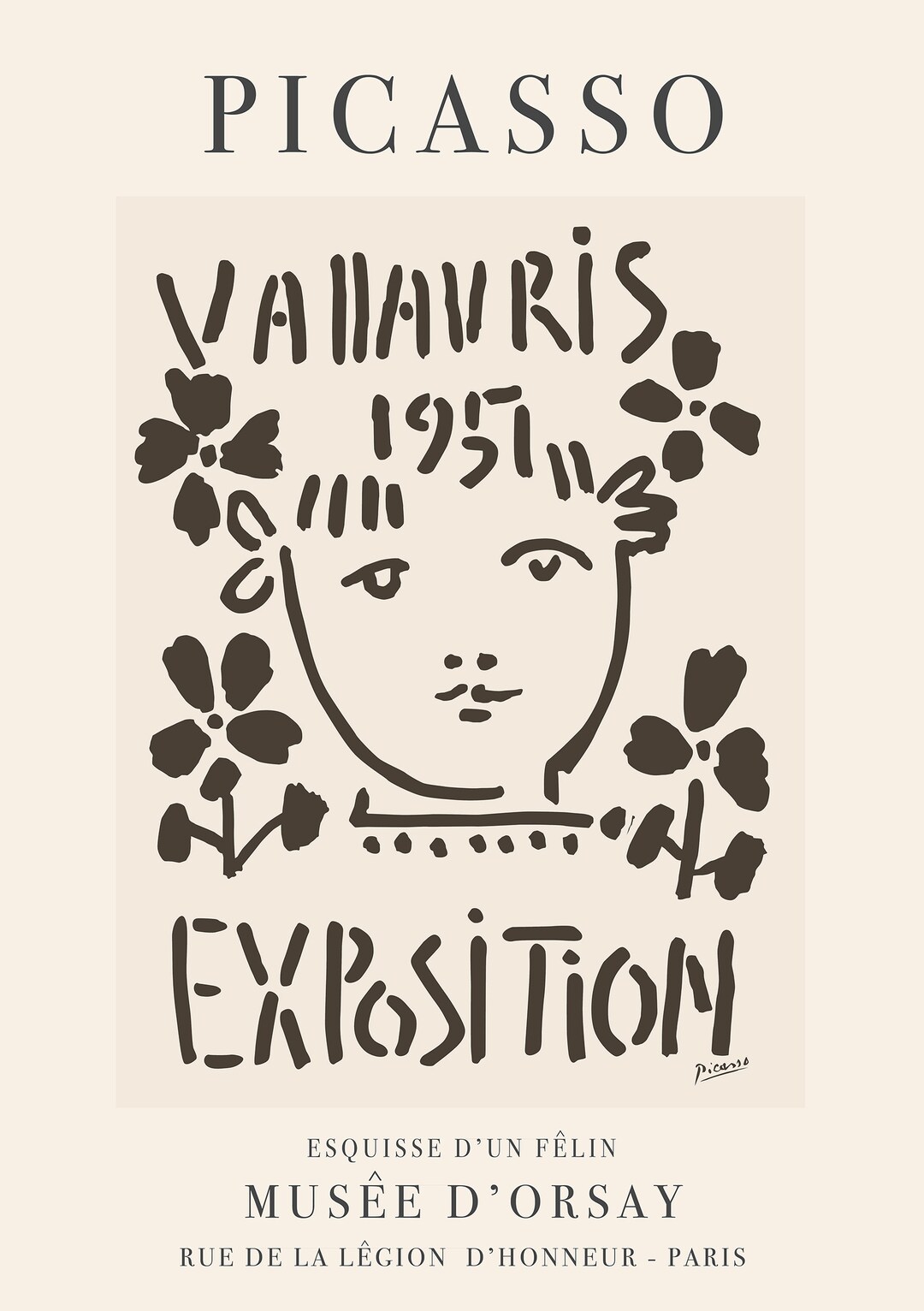 PICASSO Exposition Pablo Picasso Poster Print Fine Art - Etsy