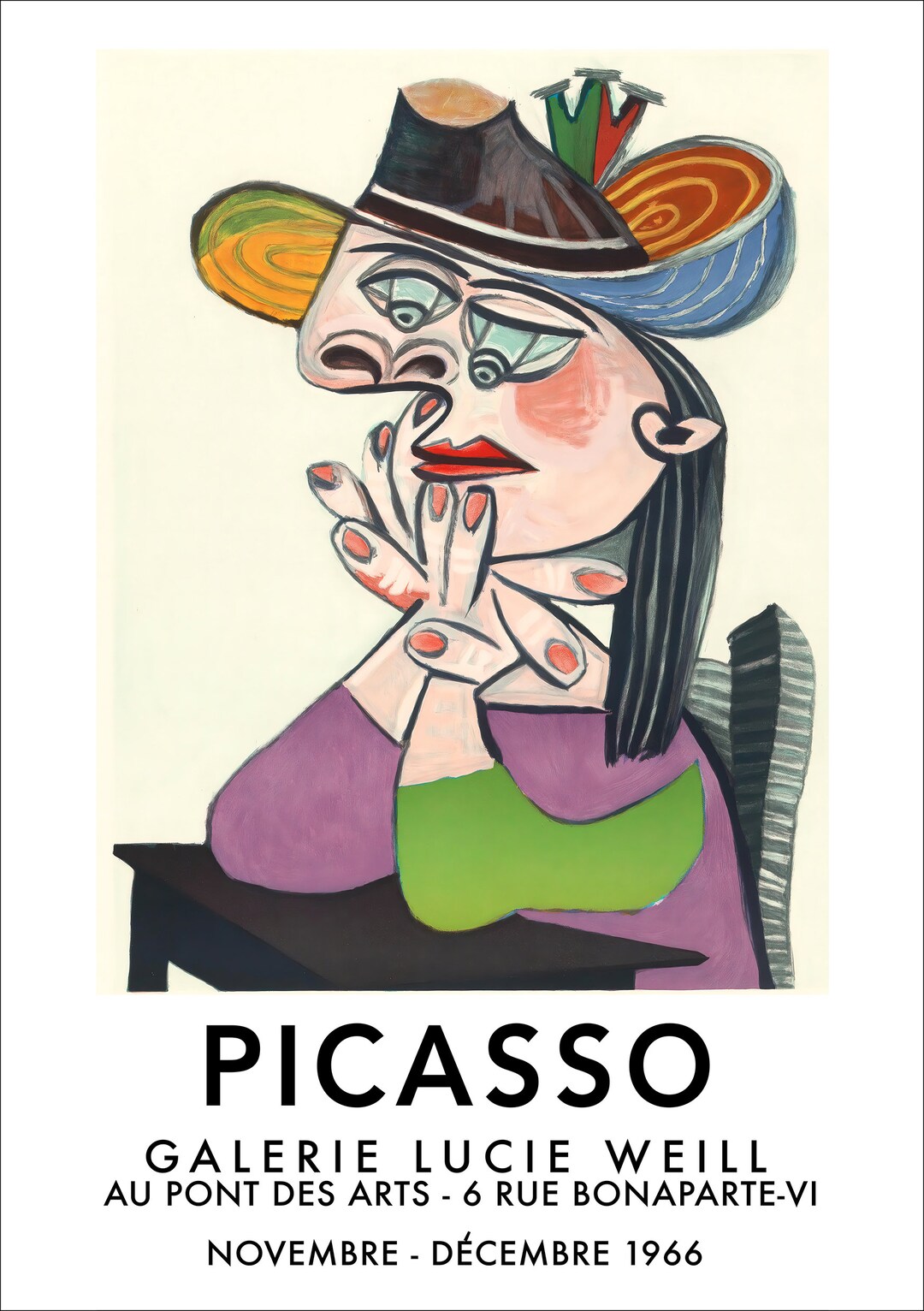 PICASSO Thinking Pablo Picasso Poster Print Fine Art - Etsy Portugal