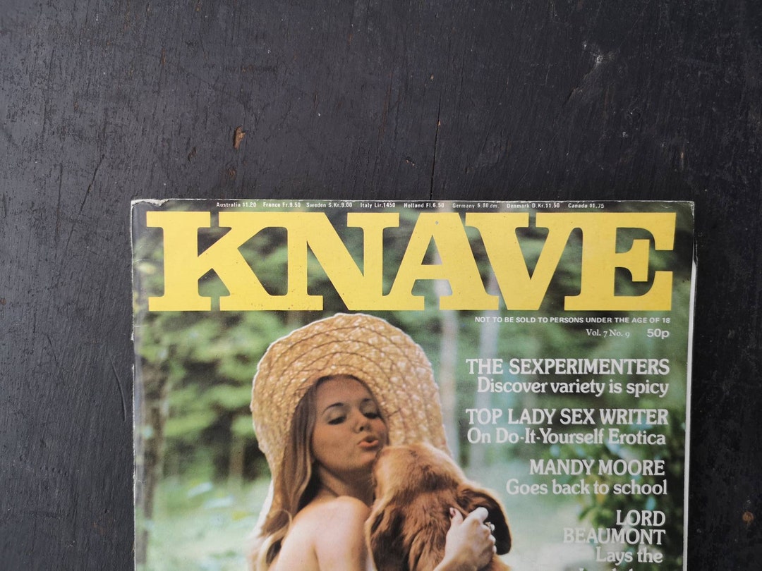 Vintage Mens Adult Glamour Magazine Knave Volume 7 Number 9 - Etsy UK