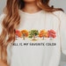 Comfort Colors® Fall is My Favorite Color Shirt, Autumn Tree Line Shirt ...