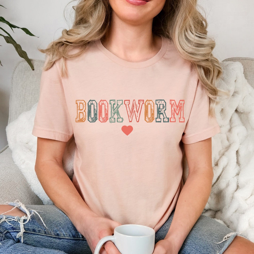 Bookworm Shirt, Cute Teacher Book Lover Shirts, ESL Teacher Tee ...