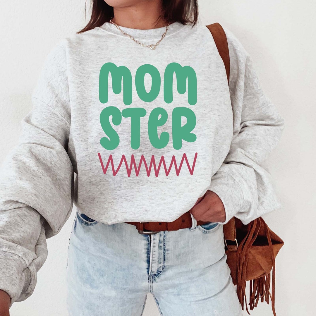 Momster Sweatshirt, Funny Mom Sweater, Mother's Day Gift, Halloween Mom ...