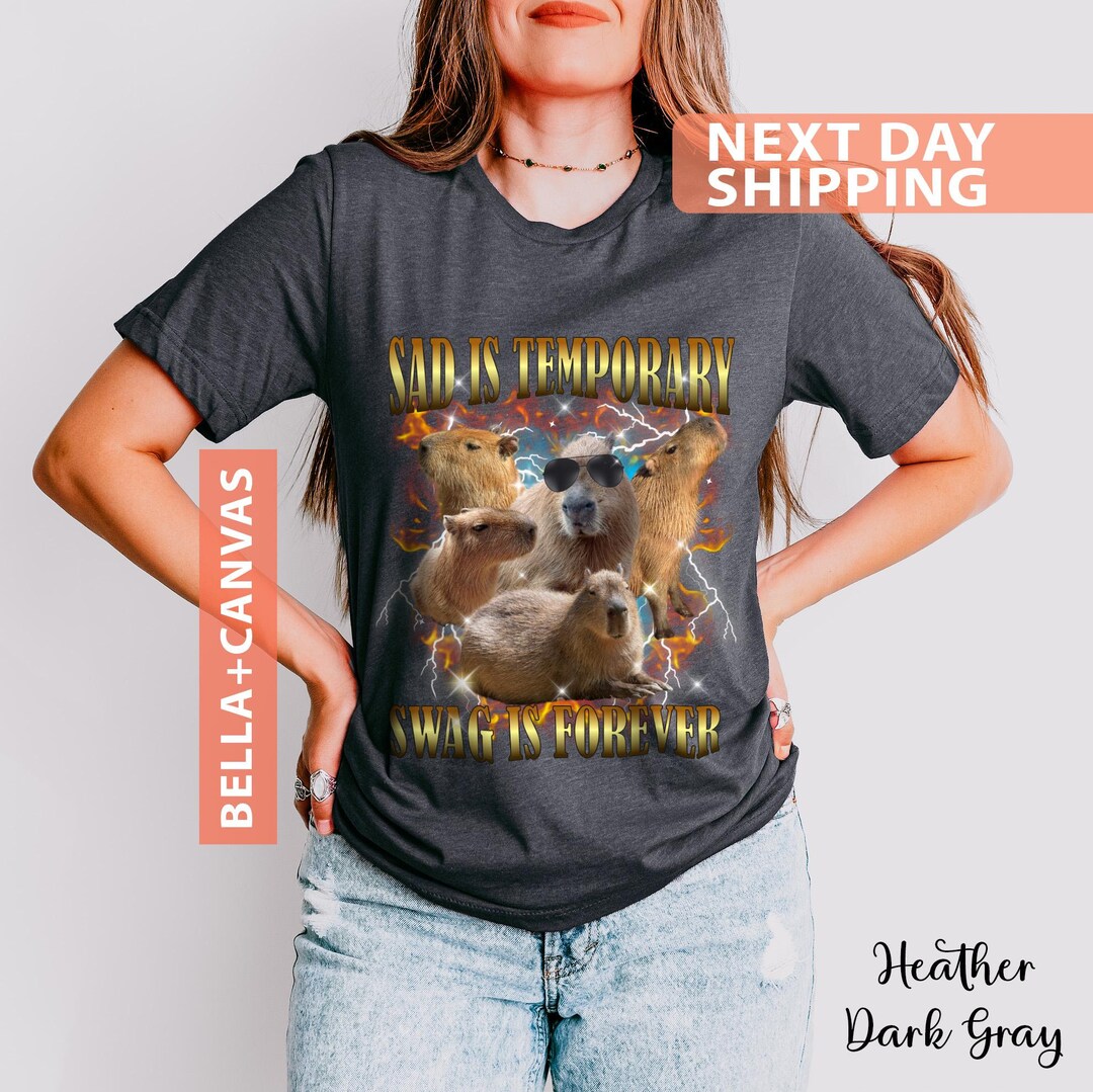 Funny Capybara Graphic Tee: Retro 90s 'swag Forever' T-shirt - Etsy