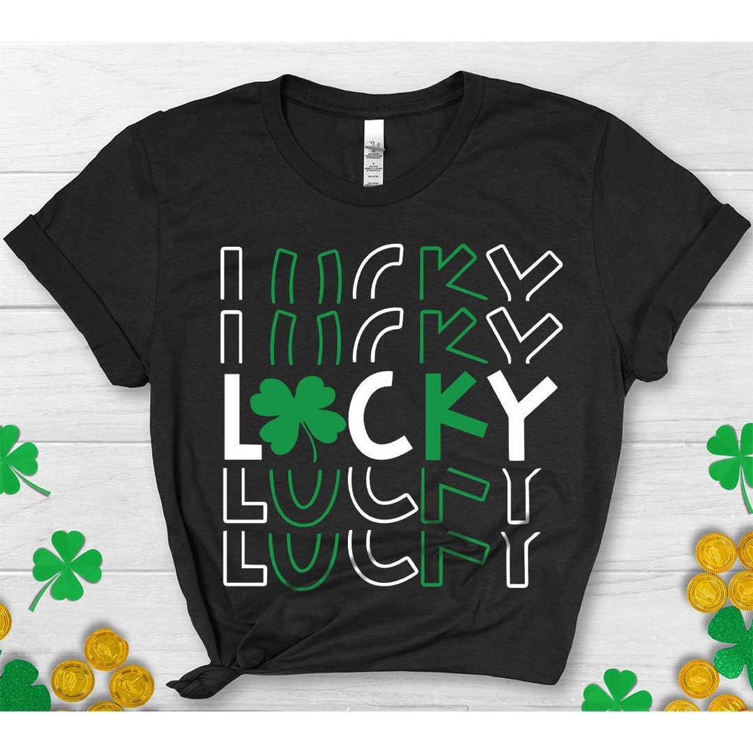 Lucky T-shirt, Lucky St. Patrick's Day Shirt, St Patty's Day Shirt, Shamrock Shirt, St. Patrick ...