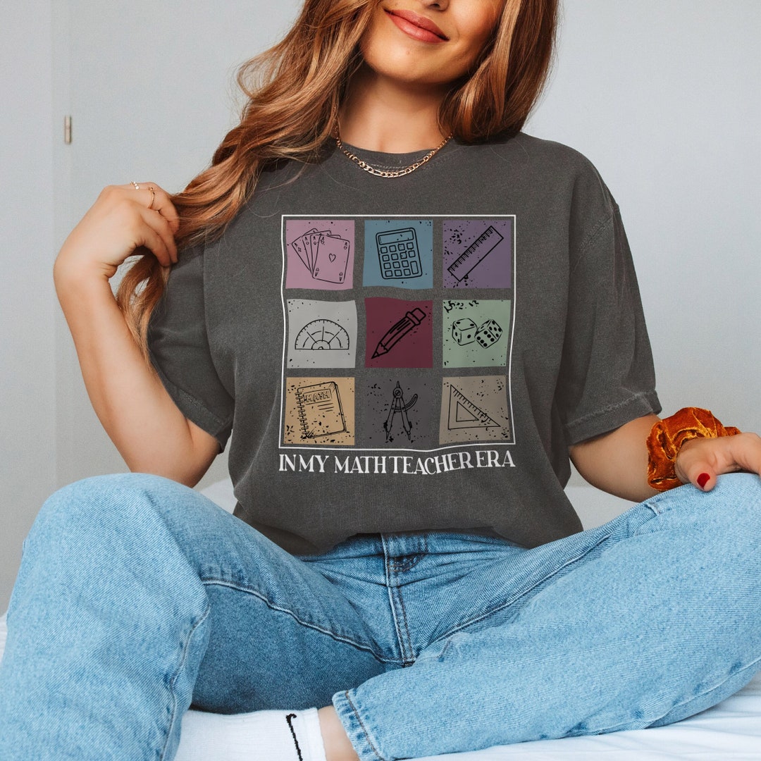 Comfort Colors Math Teacher Shirt: Retro Era Tee - Etsy