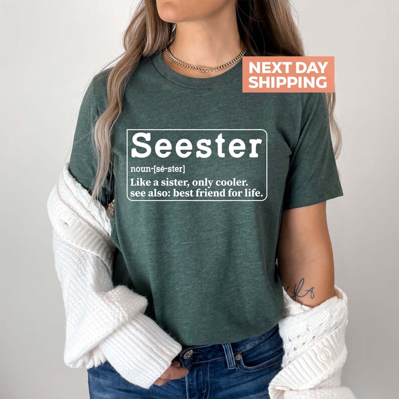 Seester Definition Shirt, Gift for Sister, Best Sister Gift, Funny ...