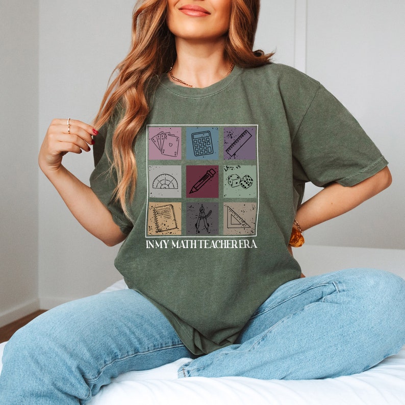 Comfort Colors Math Teacher Shirt: Retro Era Tee - Etsy