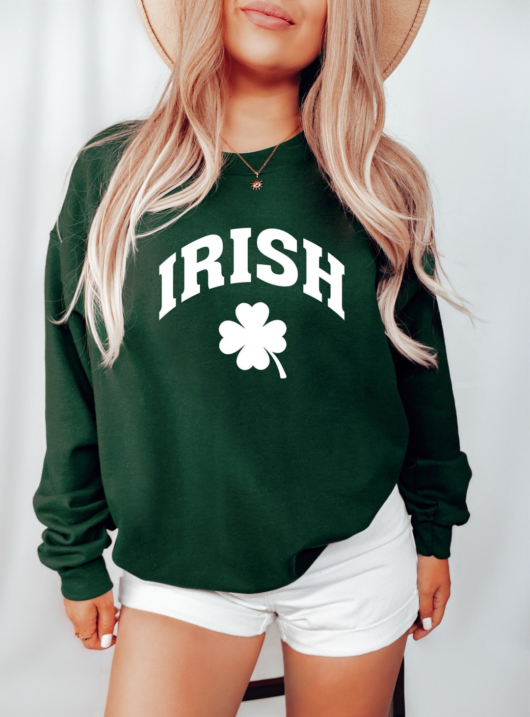 Irish Sweatshirt, St. Patricks Day Sweatshirt, Cute Shamrock Shirt ...