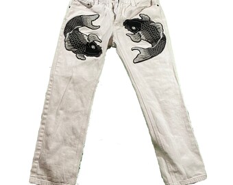 Koi Fish Jeans - Etsy