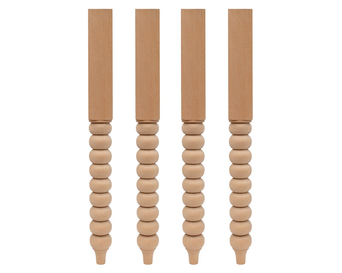Turned Table Legs, Wood Table Legs, Furniture Legs, Unfinished Table ...