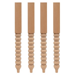 Turned Table Legs, Wood Table Legs, Furniture Legs, Unfinished Table ...