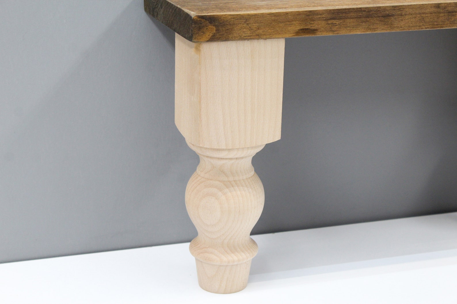 Turned Wood Legs Set of 4 Furniture Legs Wood Bed Legs - Etsy