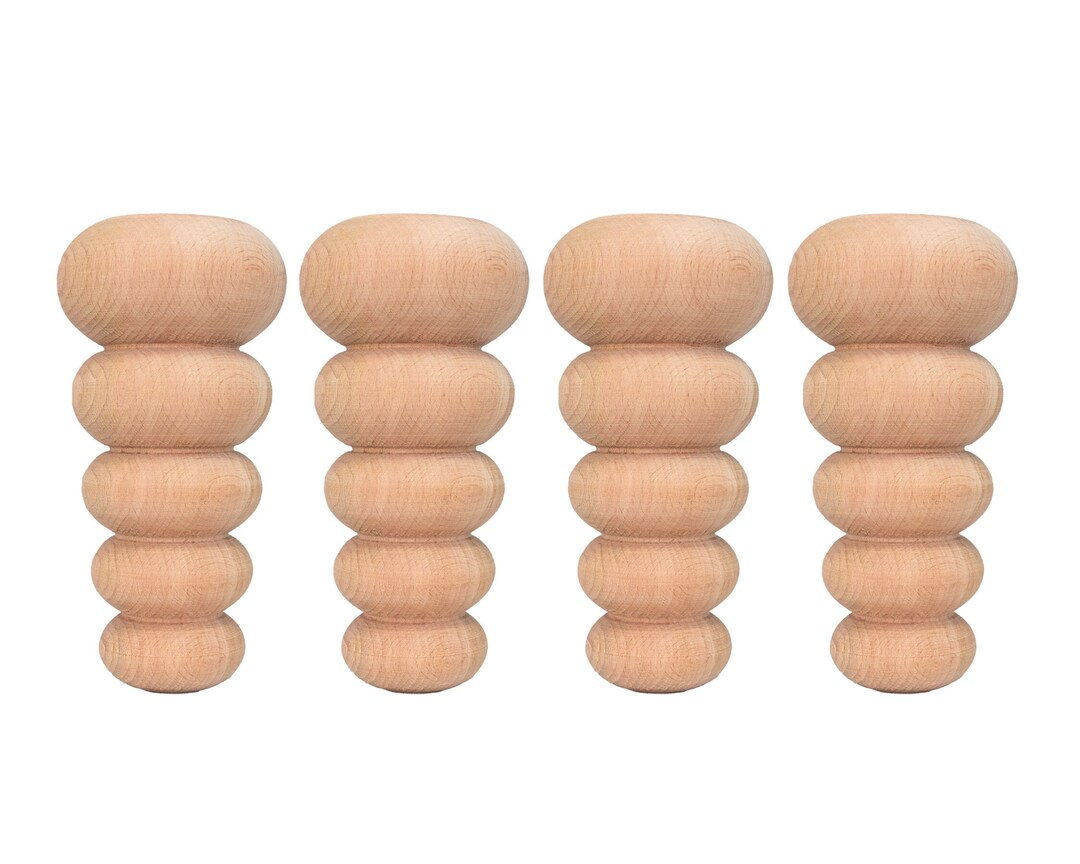 Furniture Legs, Set of 4, Wooden Legs for Furniture, Sofa Legs, Couch ...
