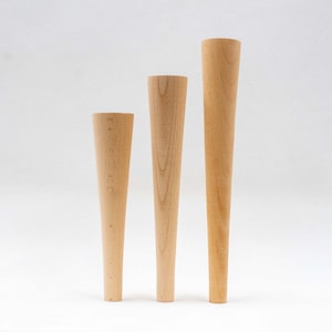 Tapered Table Legs, Set of 4, Chair Legs, Cabinet Legs, Furniture Legs ...