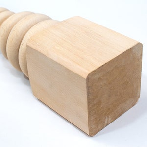 Turned Table Legs, Set of 4, Table Legs Wood, Dining Table Legs, Mid ...