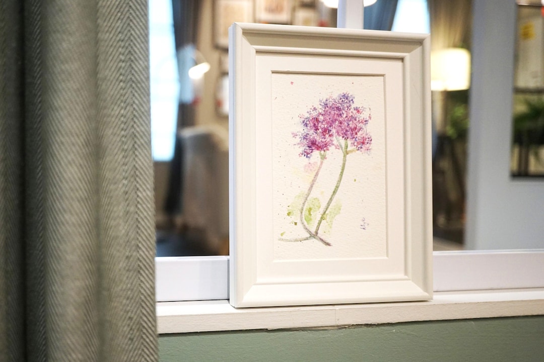 Watercolour Flower Painting, Romantic Floral Art, Hand-painted ...