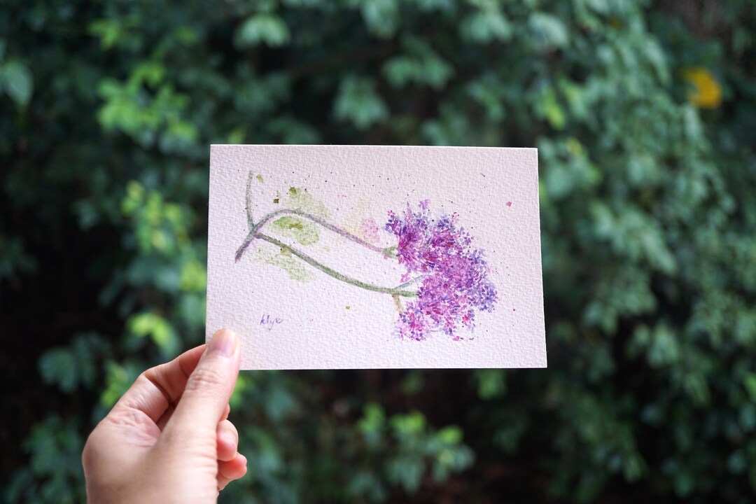 Watercolour Flower Painting, Original Small Floral Art, Hand-painted ...