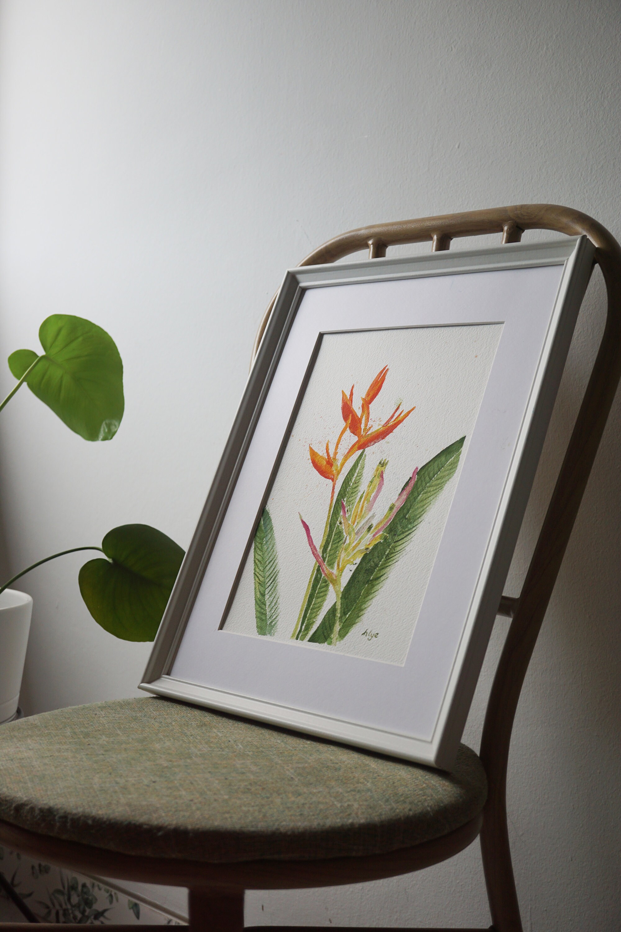 Original Heliconia Painting Tropical Plant Botanical Art - Etsy UK