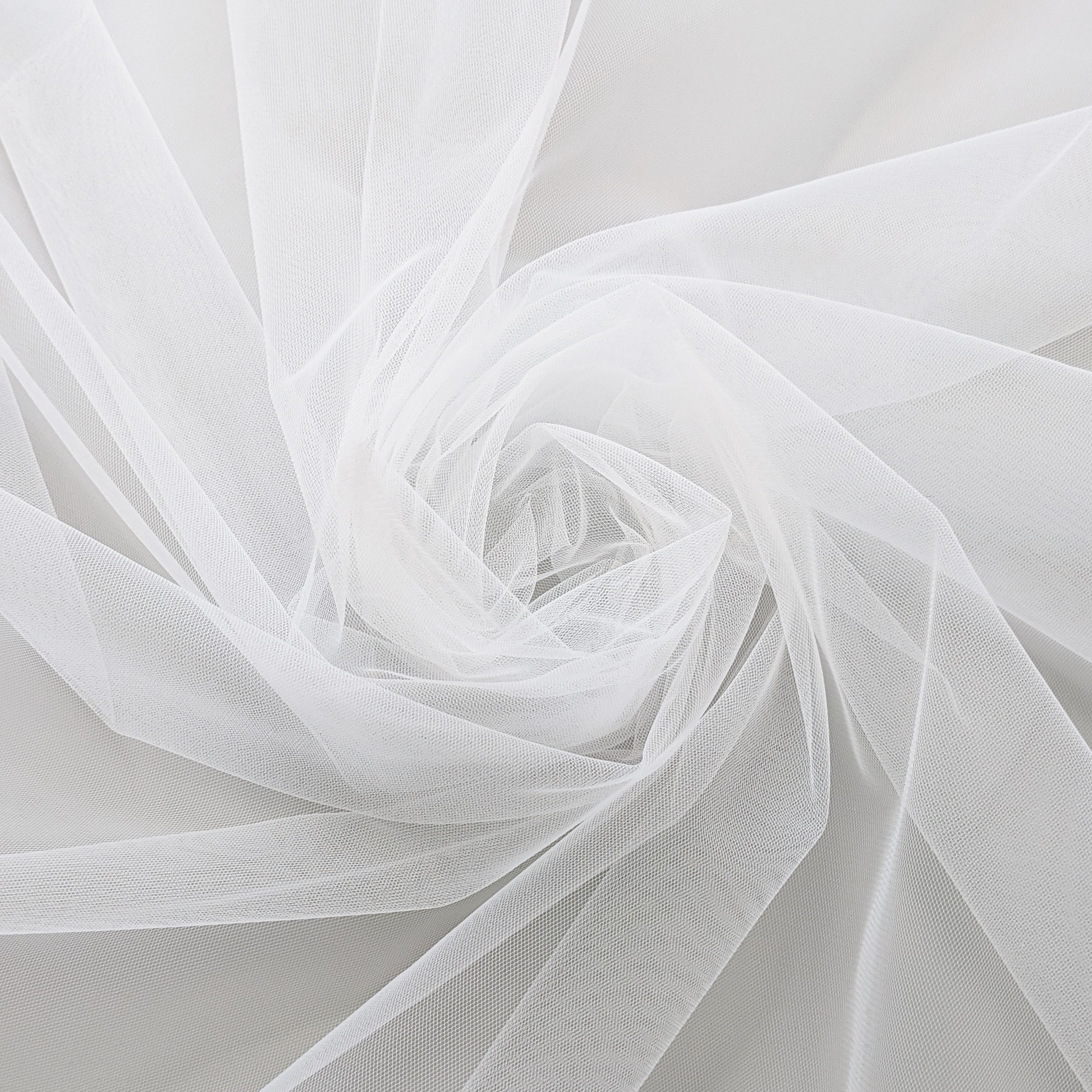 Sheer Soft Tulle Fabric Neutral White Color, Super Soft, Perfect for ...