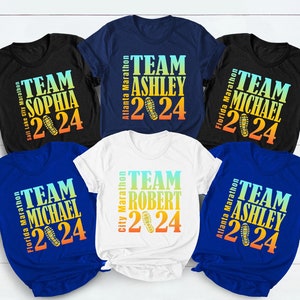 Custom Marathon Support Crew Shirt, Supporter Group, Marathoner's Tee ...