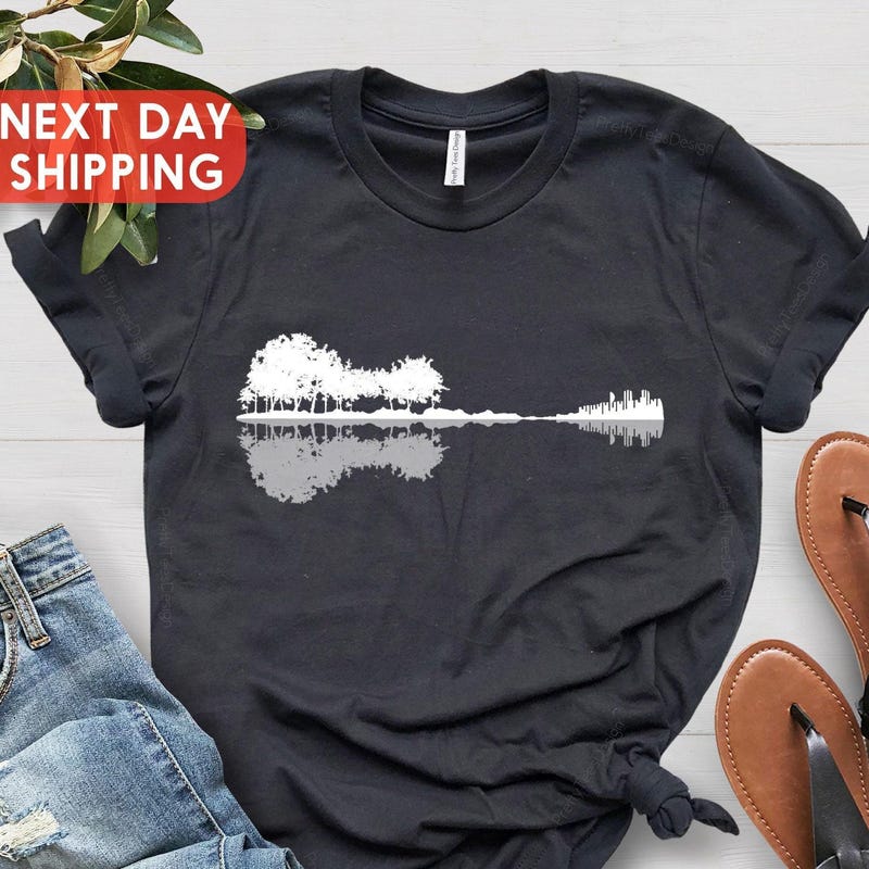 Guitar Forest Tshirt - Etsy