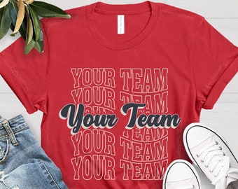 Favorite Team Shirt, Custom Team T-shirt, Team Mascot Shirt, School ...