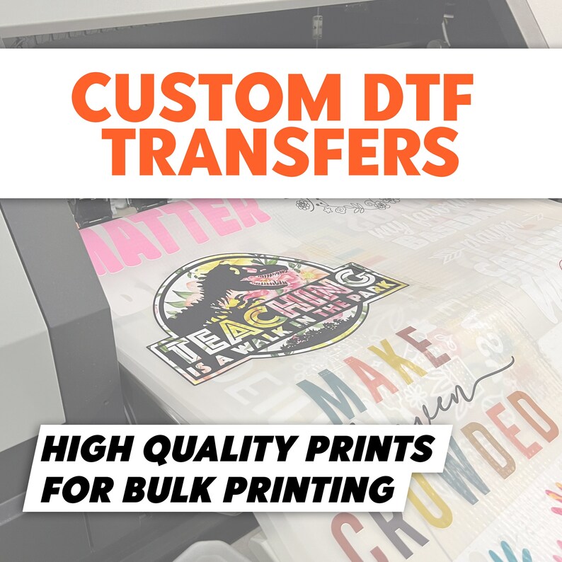DTF Prints, Custom Dtf Transfers Ready for Press,dtf Transfers, Full ...