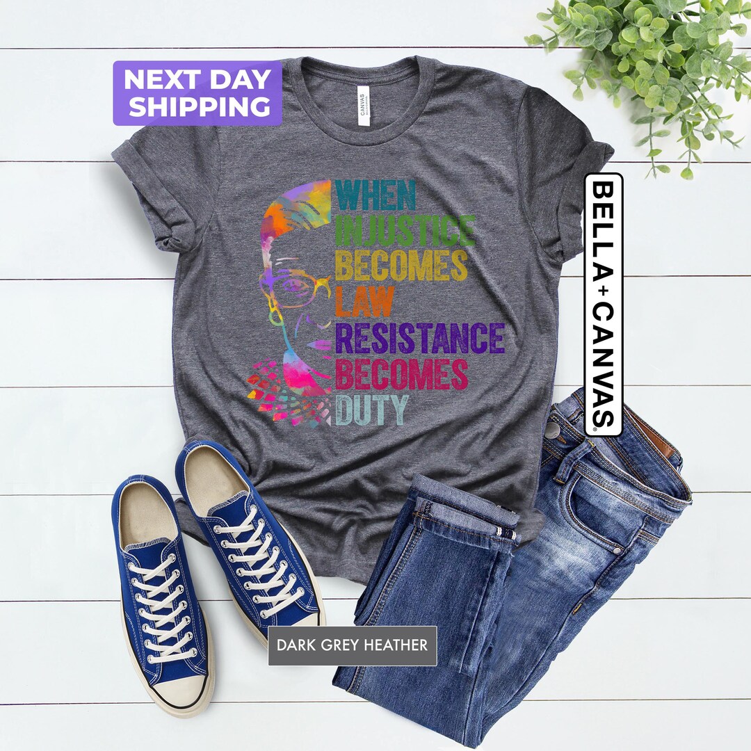 RBG Resist T-shirt: Political Protest Tee - Etsy