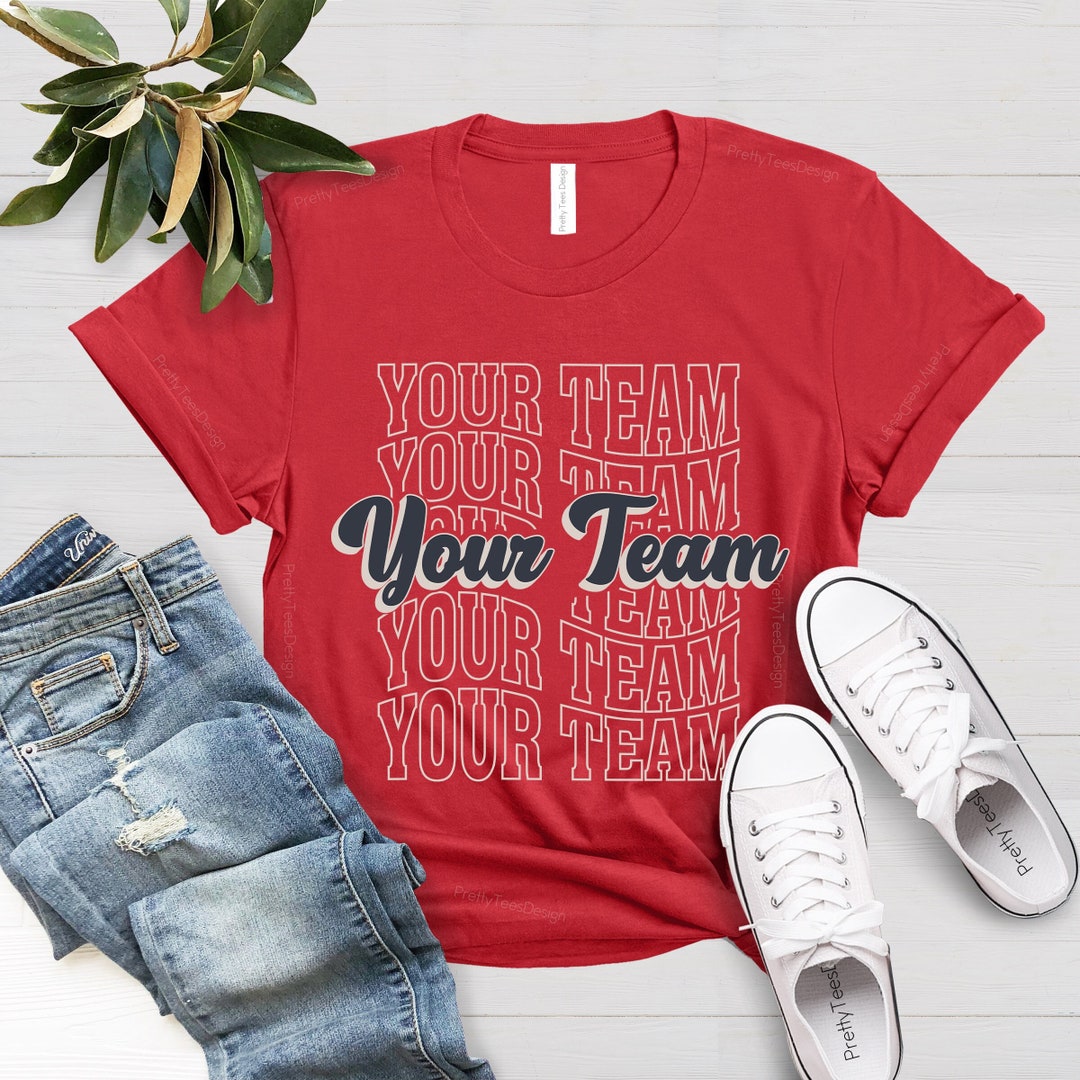 Favorite Team Shirt, Custom Team T-shirt, Team Mascot Shirt, School ...