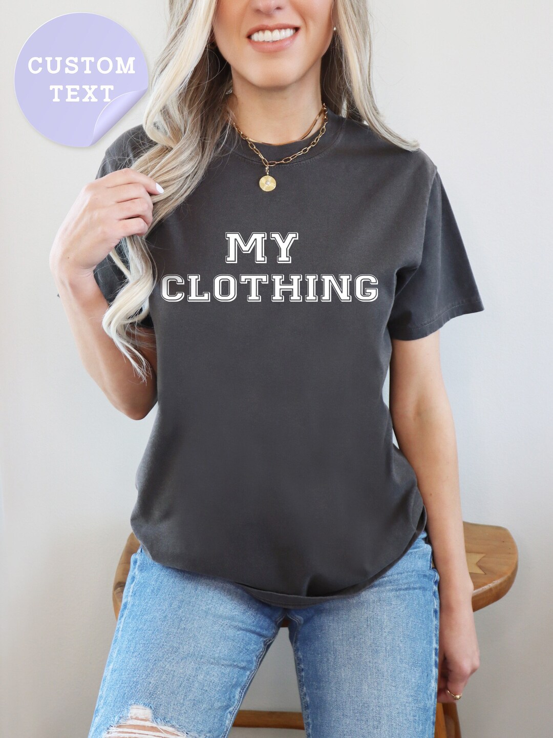 Custom Text Shirt, Your Text Here Shirt, Comfort Colors® Shirt, Custom ...