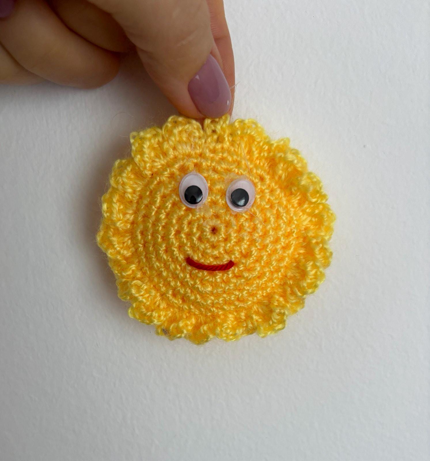 Crochet Pattern for Sun Keychain, PDF Pattern - Etsy