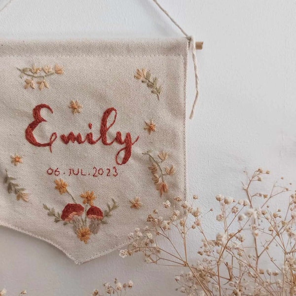 Embroidered Banner Decor - Etsy