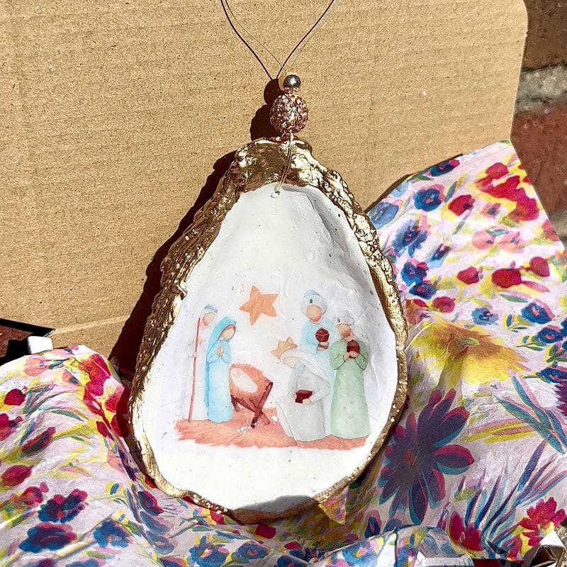 Oyster Shell Nativity - Etsy