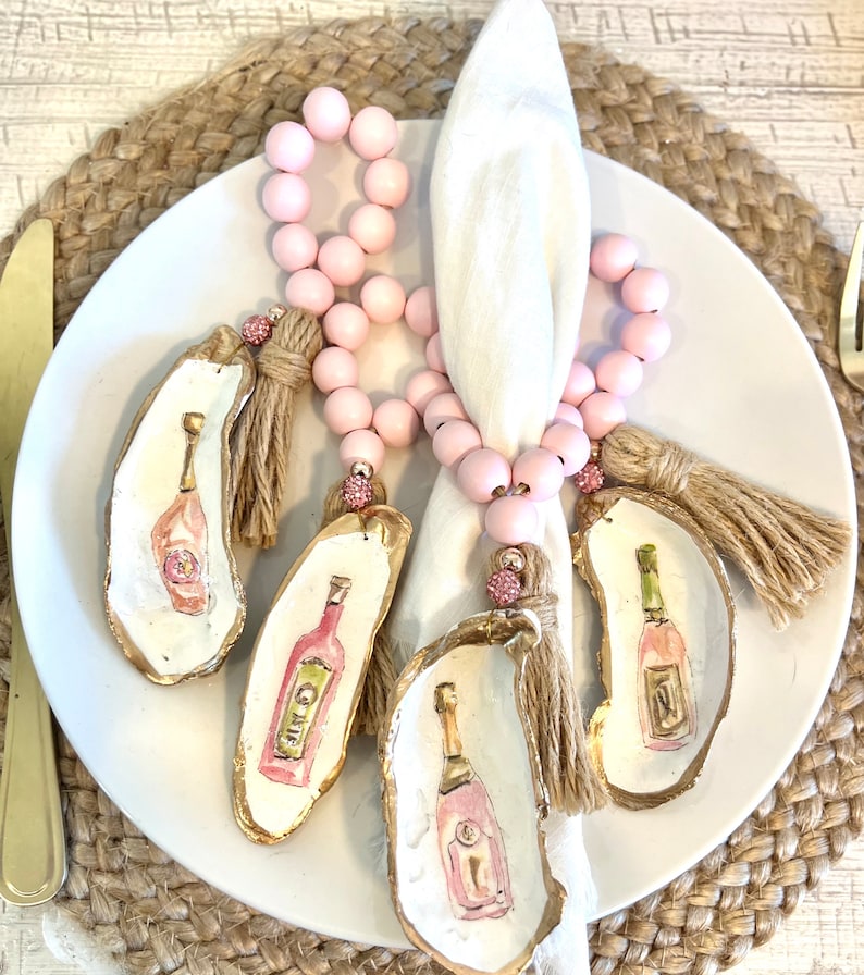 Palm Beach Table Decor Idea Shell Napkin Ring. Palm Beach Event Table ...