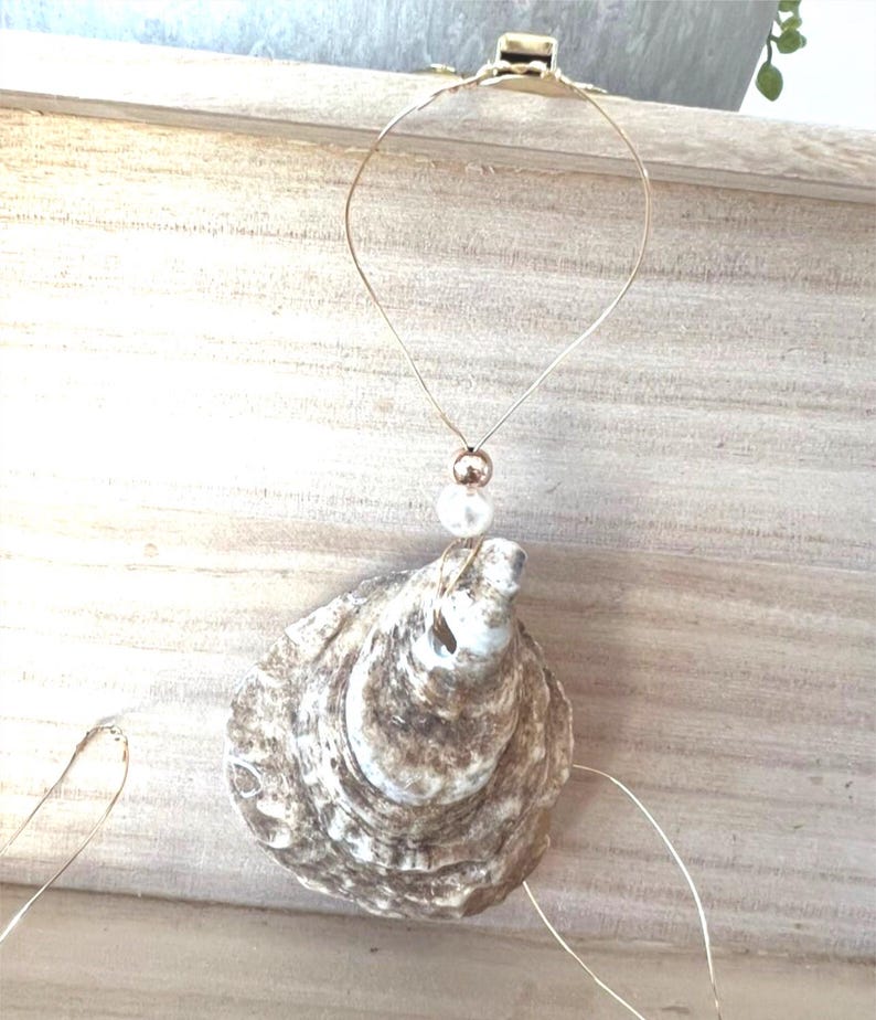 Blue and White Shell Ornament Set. Periwinkle Shell Ornament. Blue ...
