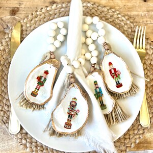 Nutcracker Oyster Shell Napkin Ring. Christmas Oyster Shell Napkin Ring ...