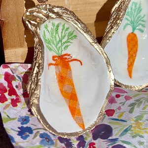 Carrot Oyster Shell Ornament. Cute Easter Tree Ornament. Easter Gift ...