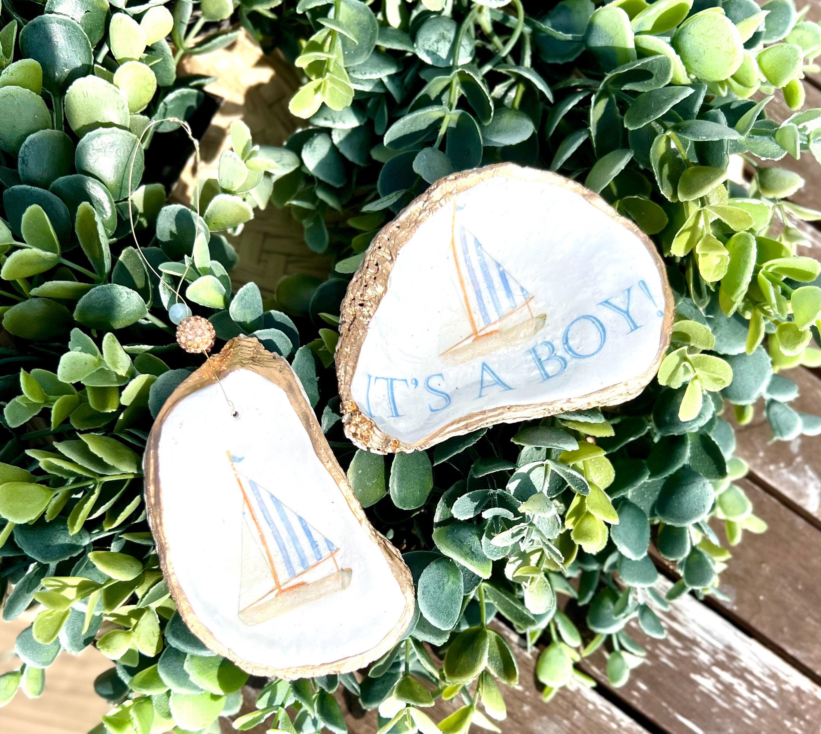Boy Baby Shower Favor Oyster Ring Dish. Handmade Boy Shower Favor ...