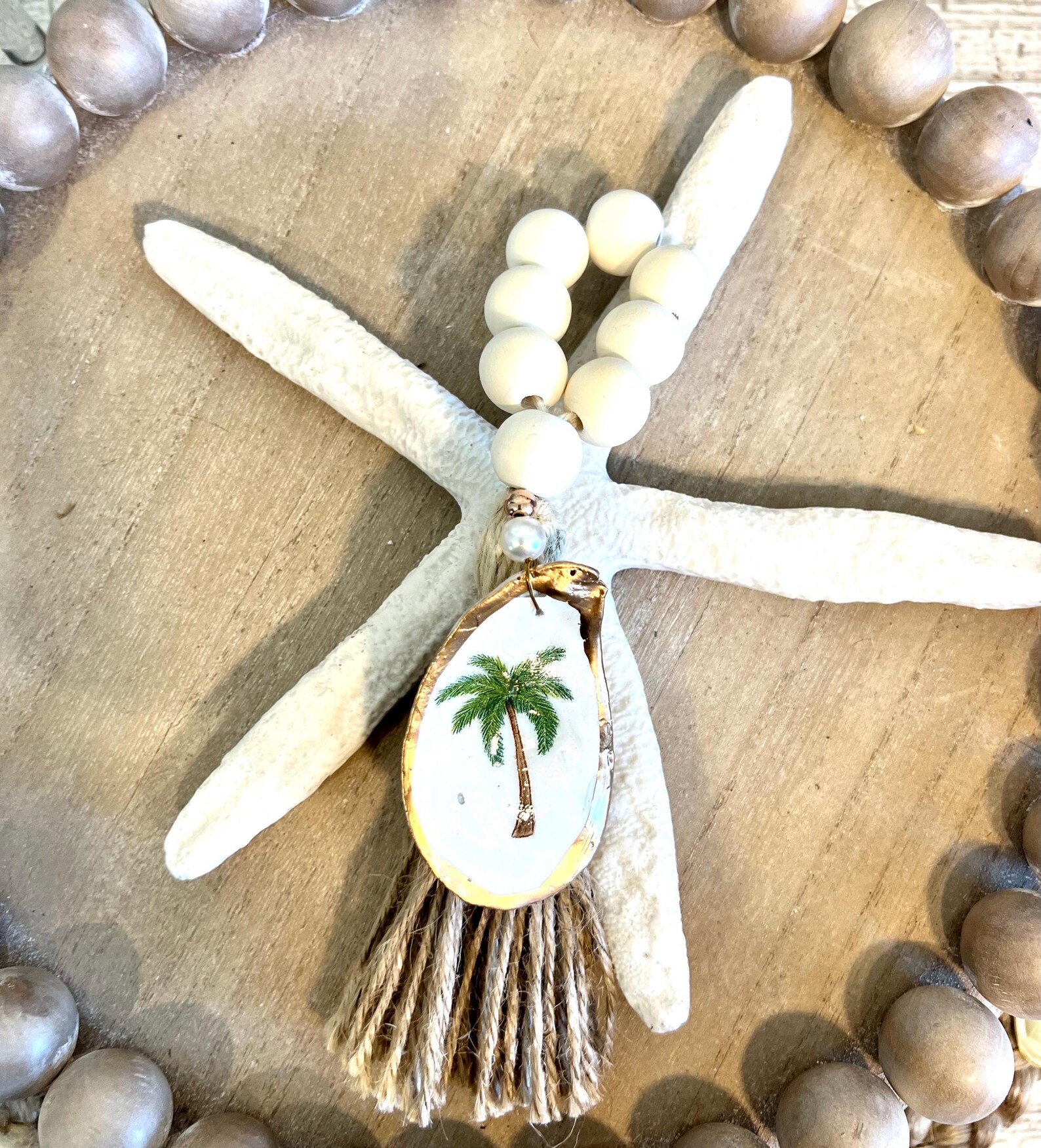 Palm Tree Shell Napkin Ring Beach Dinner Party Idea. Beachy Florida ...